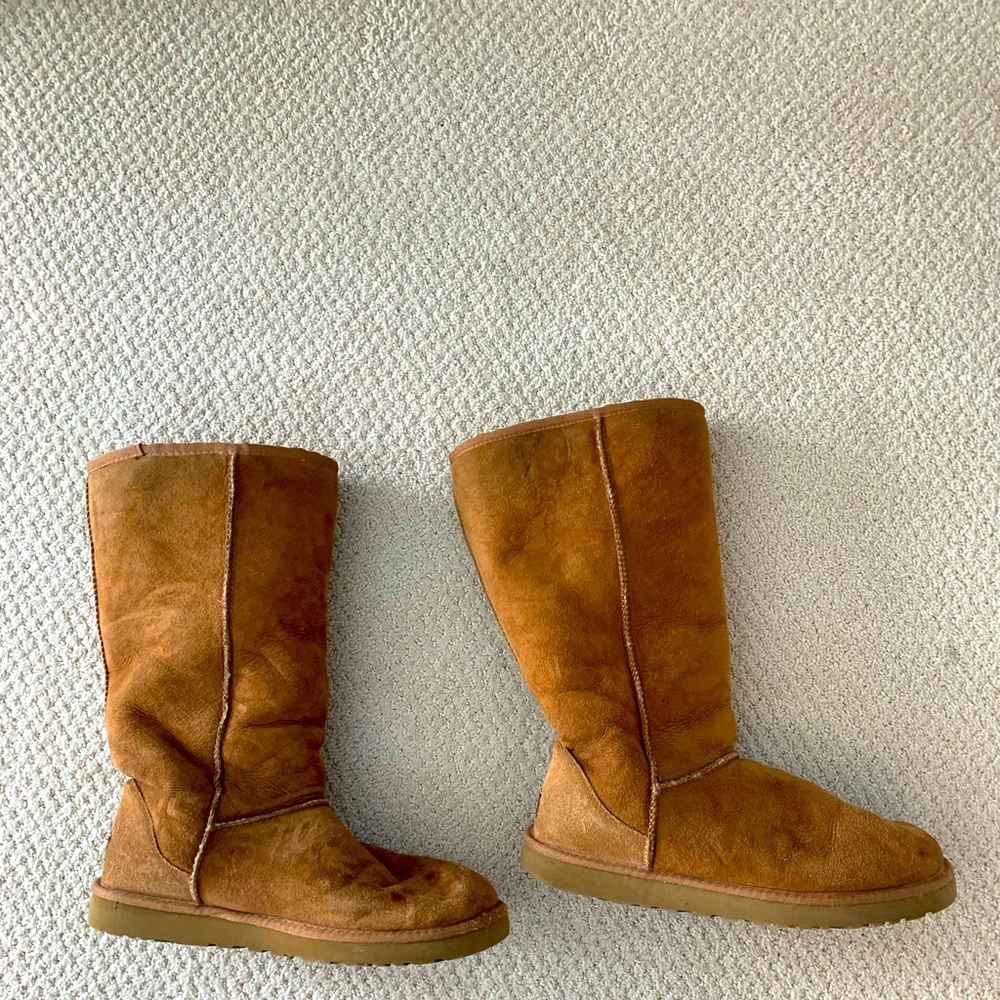 Ugg Classic Tall Chestnut Suede Boots - Gem